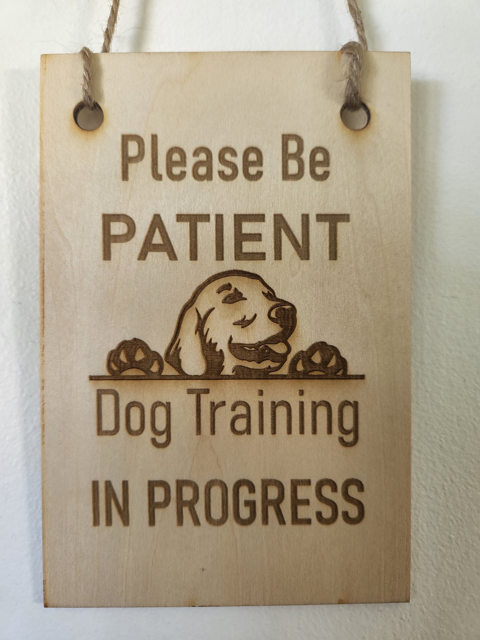Dog Training in Progress Sign - Etsy