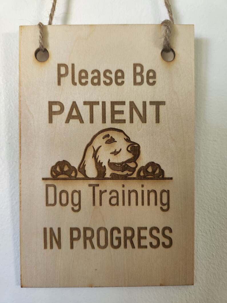 Dog Training in Progress Sign - Etsy
