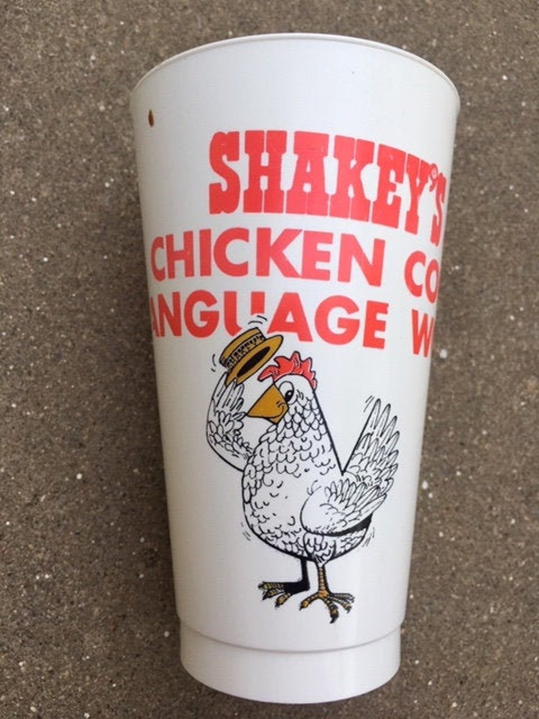 Shakey's Vintage Plastic Cup - Chicken - Etsy