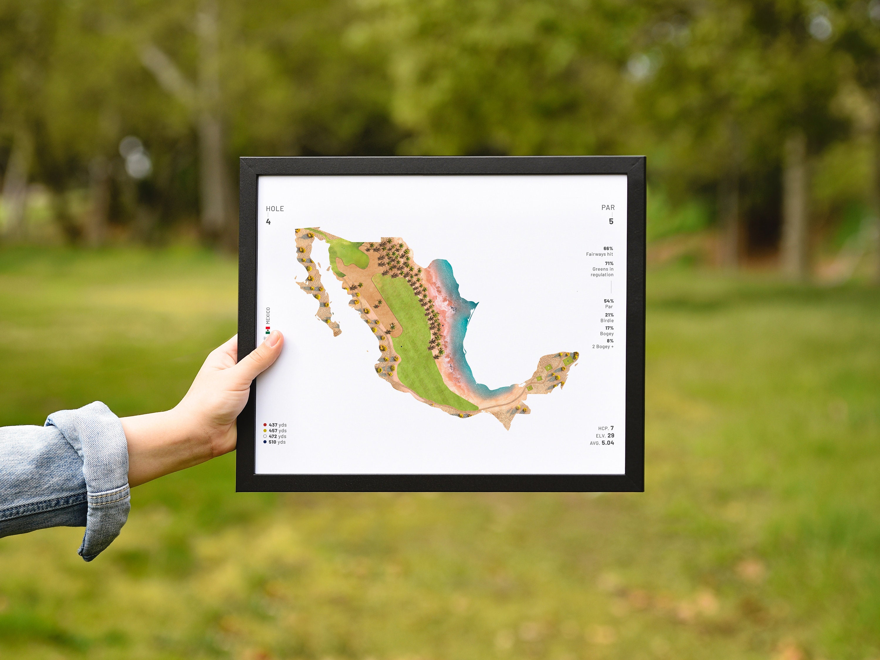 Mexico Map Golf Course Hole. Sports Photo Collage. Download Digital ...