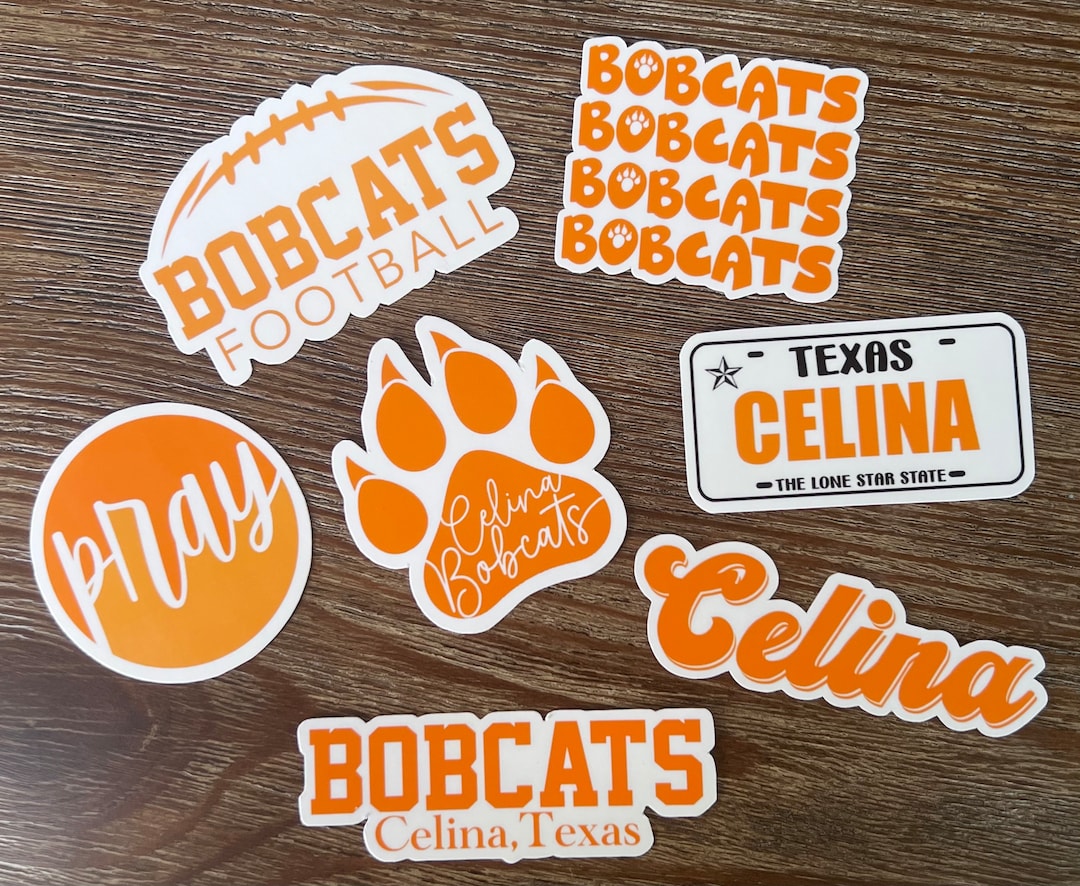 Celina Bobcats Sticker Pack / Celina Texas / Celina Football / Bobcats ...