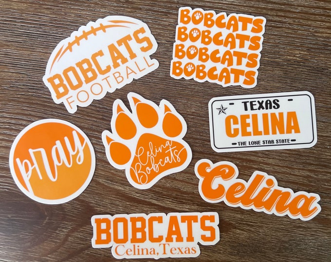 Celina Bobcats Sticker Pack / Celina Texas / Celina Football / Bobcats ...