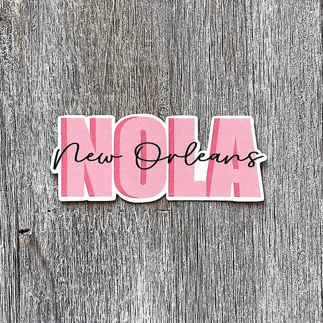 New Orleans Louisiana Sticker / NOLA / Southern / Decal / Laptop / Pink ...