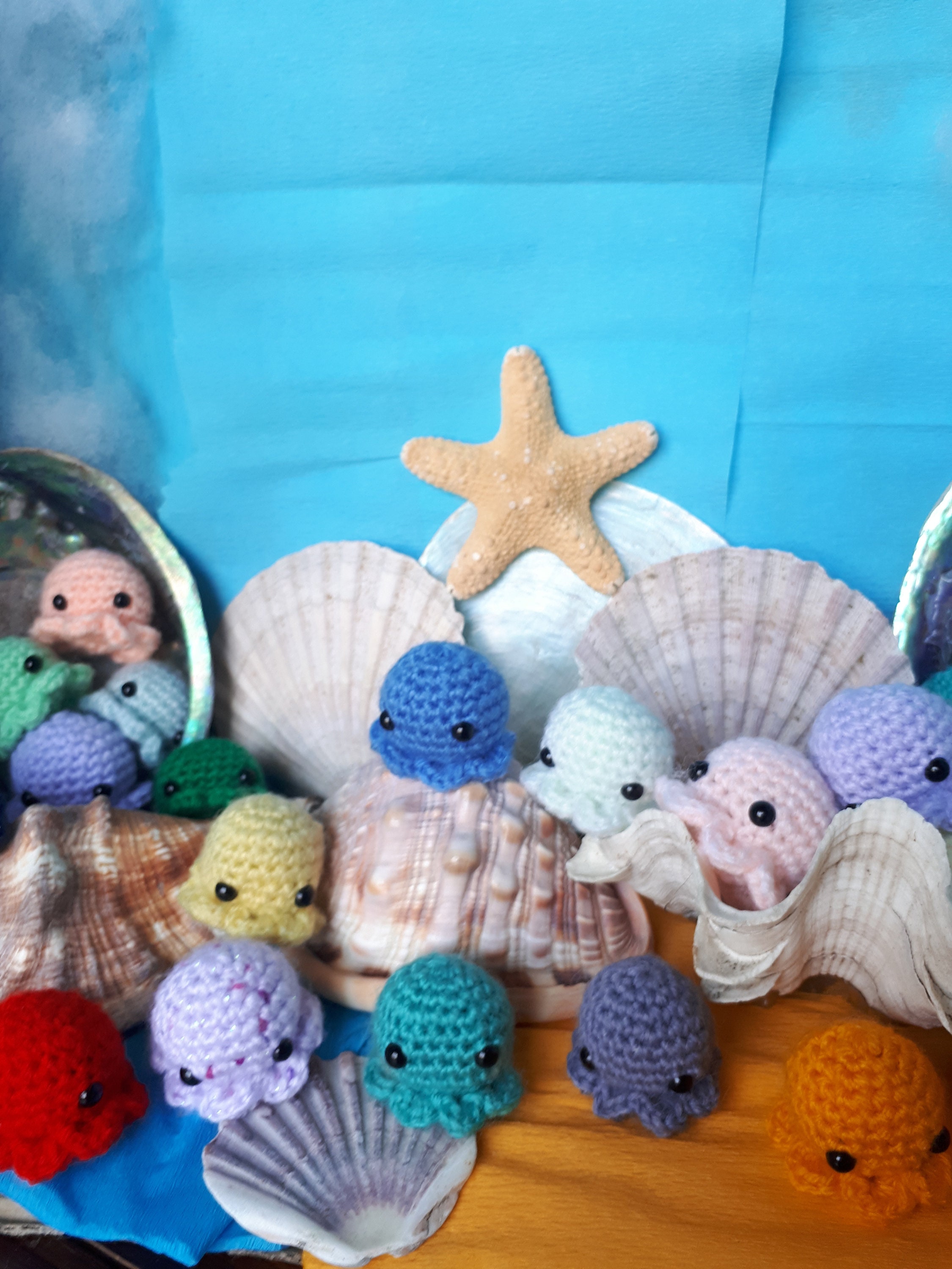 Little Tiny Cute Crochet Octopus Stuffies Keychain Gift Kawaii - Etsy UK