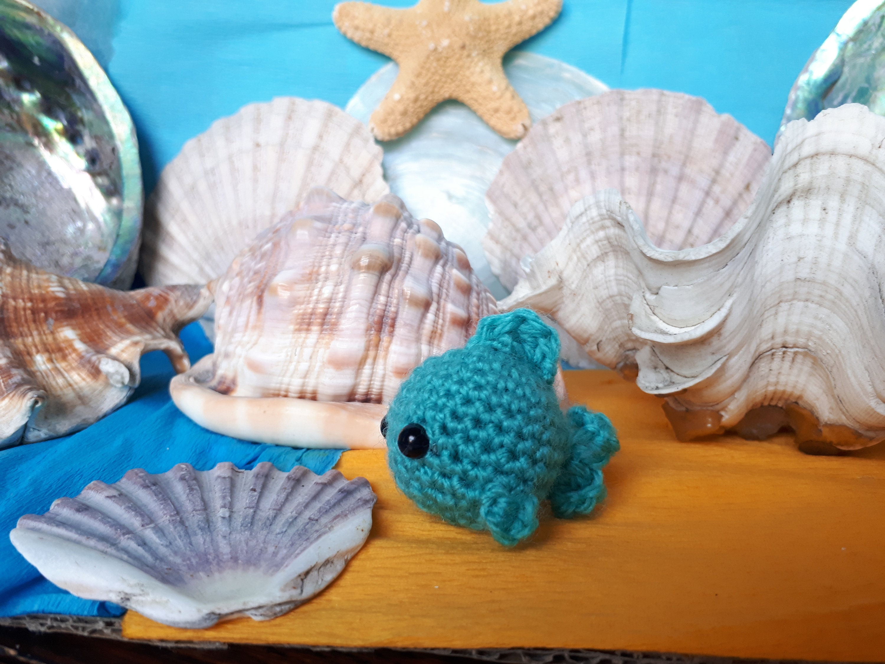 Little Tiny Cute Crochet Fish Stuffies Keychain Gift Kawaii | Etsy UK