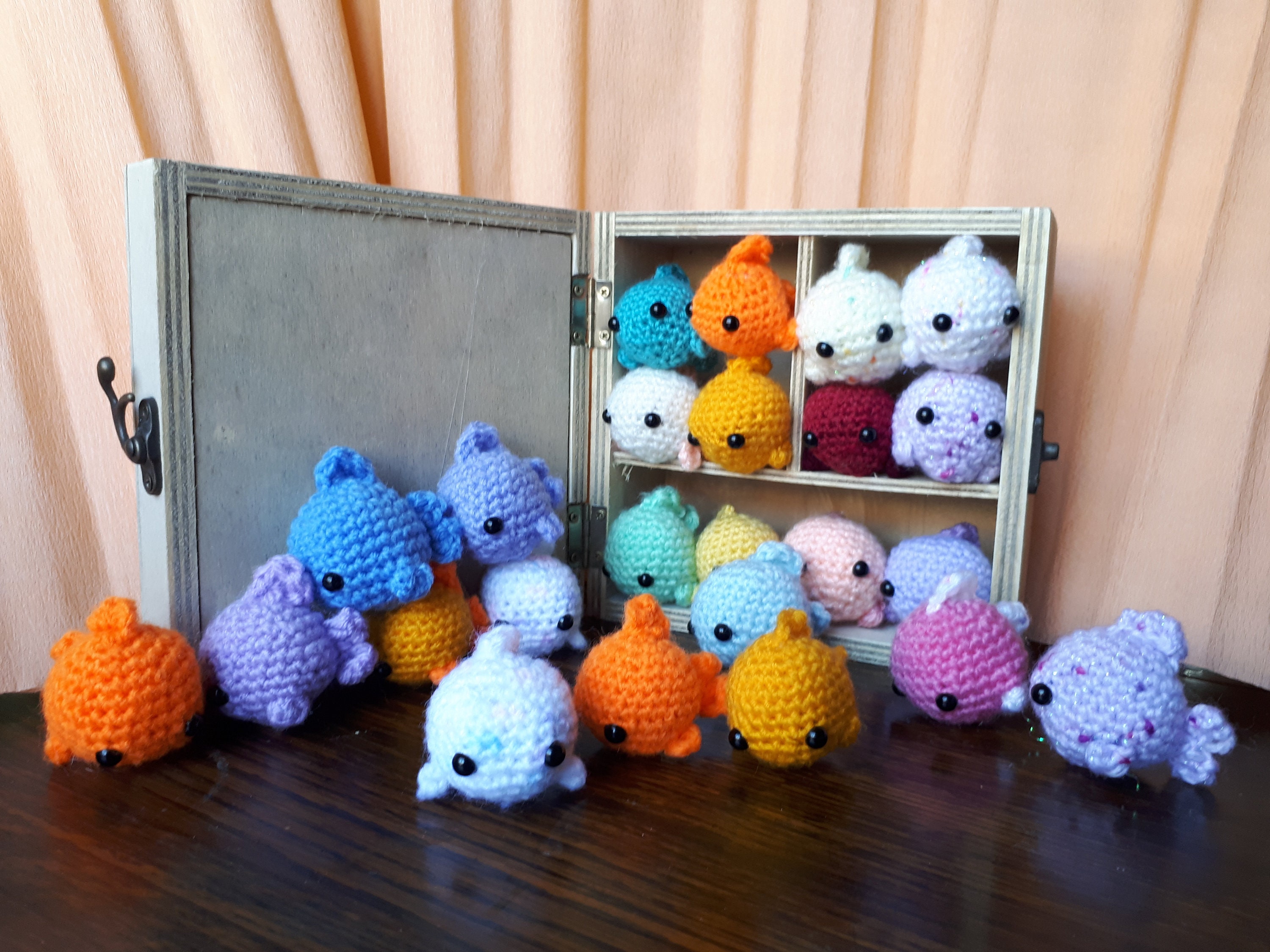 Little Tiny Cute Crochet Fish Stuffies Keychain Gift Kawaii | Etsy UK