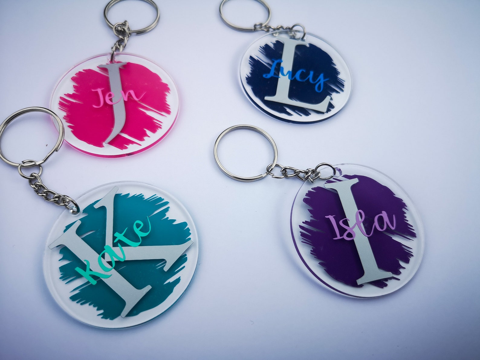 Personalised Keyring Name Initial Coloured Vinyl Permanent | Etsy Personalised Keyring Name Initial Coloured Vinyl Permanent | Etsy