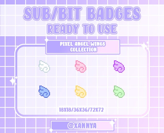 Twitch Sub / Bit Badges / Streamer / Badges for Streamers / | Etsy