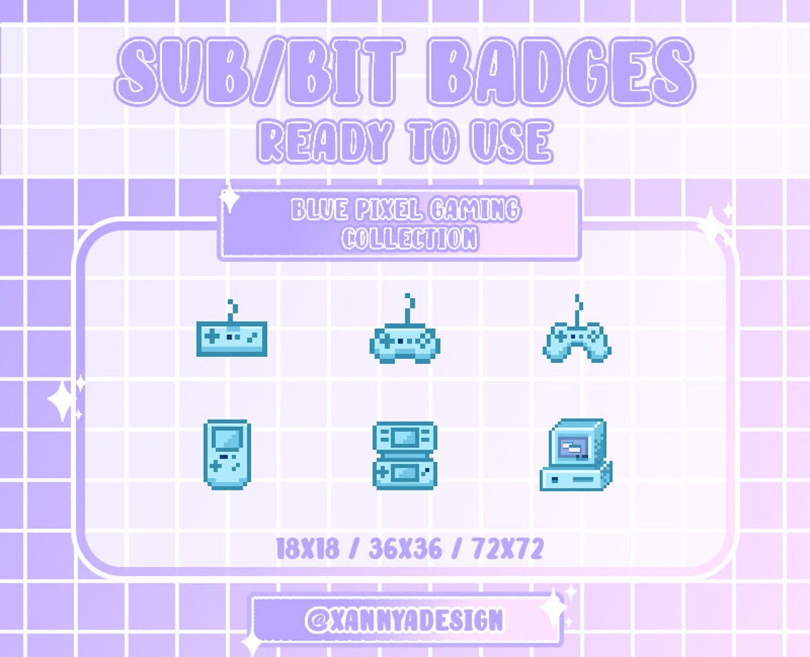 Twitch Sub / Bit Badges / Streamer / Badges for Streamers / | Etsy
