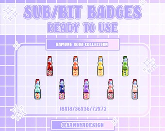Twitch Sub / Bit Badges / Streamer / Badges for Streamers / - Etsy