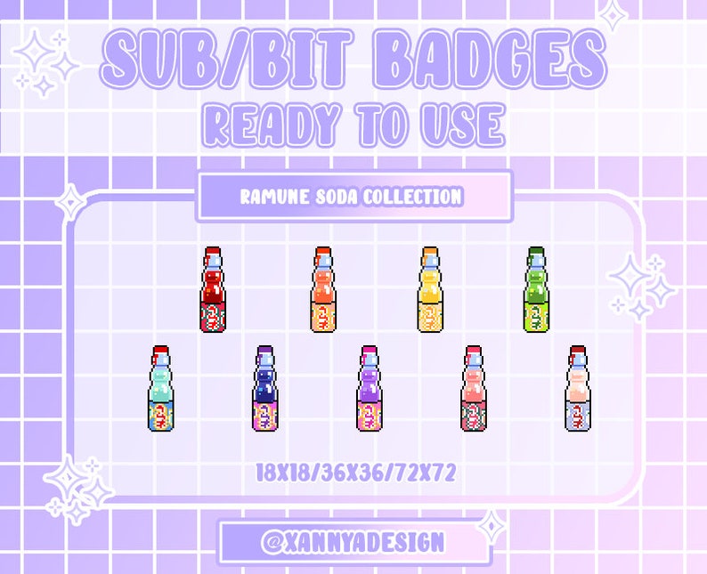 Twitch Sub / Bit Badges / Streamer / Badges for Streamers / - Etsy