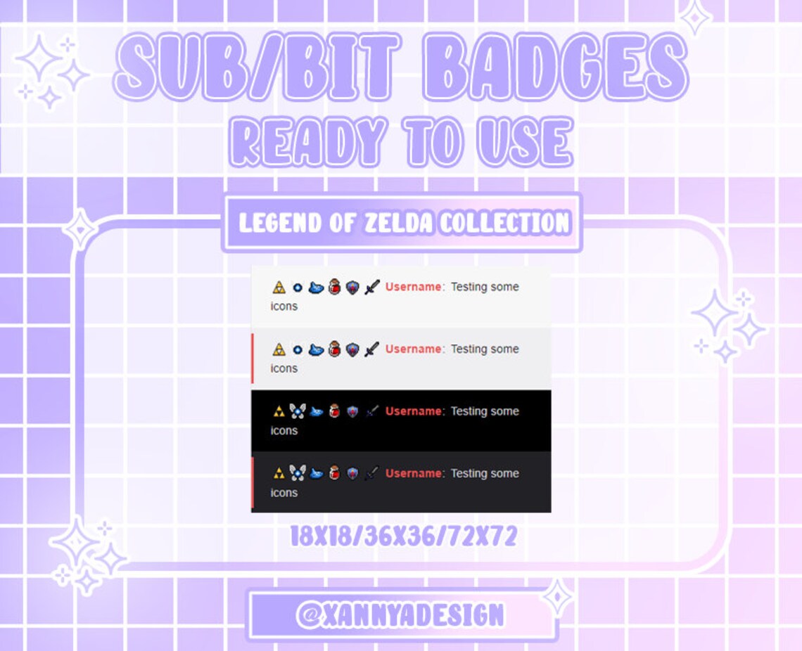 Twitch Sub / Bit Badges / Streamer / Badges for Streamers / - Etsy