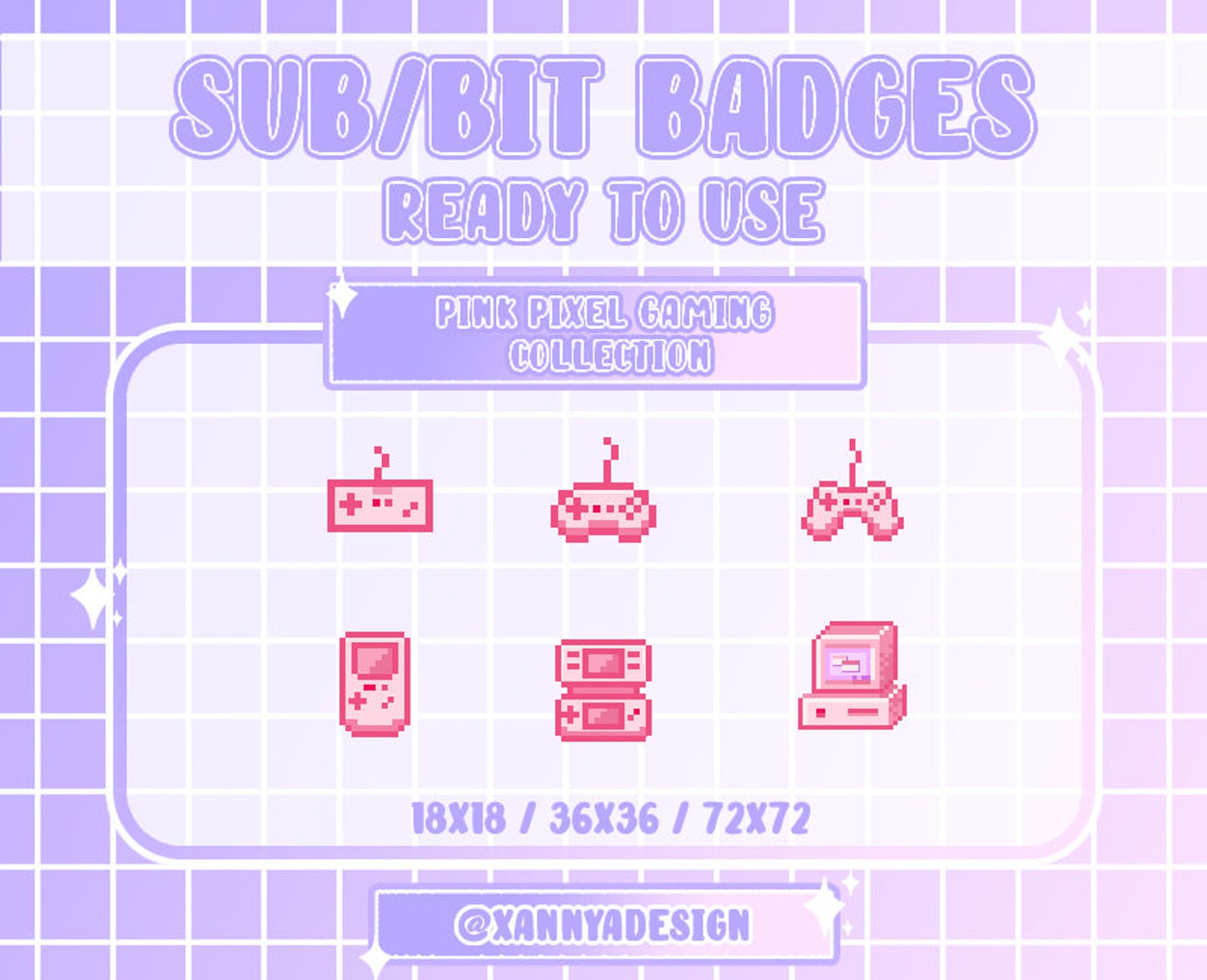 Twitch Sub / Bit Badges / Streamer / Badges for Streamers / | Etsy