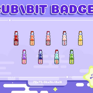 Twitch Sub / Bit Badges / Streamer / Badges for Streamers / Aesthetic ...