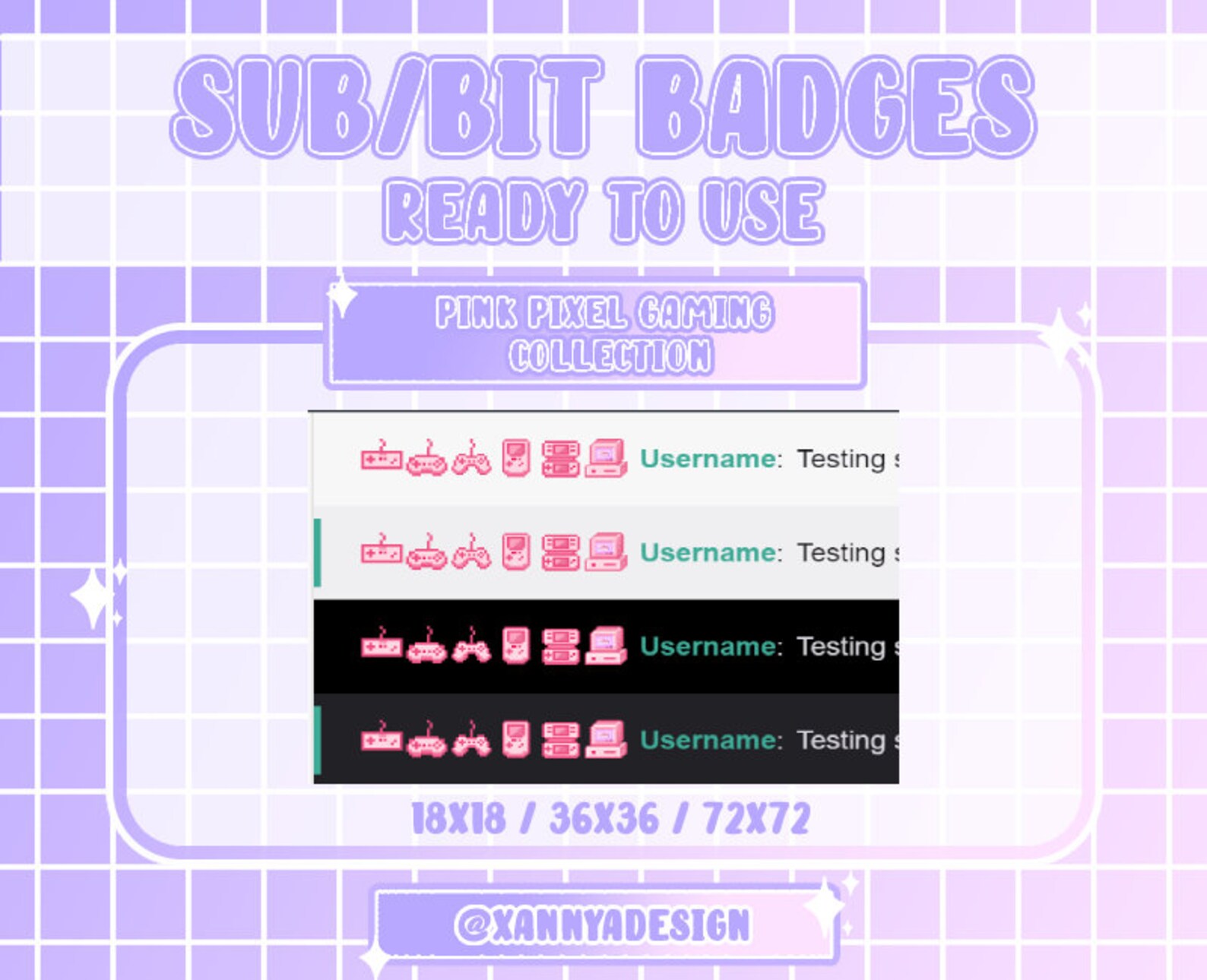 Twitch Sub / Bit Badges / Streamer / Badges for Streamers / | Etsy