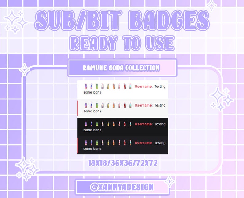 Twitch Sub / Bit Badges / Streamer / Badges for Streamers / - Etsy