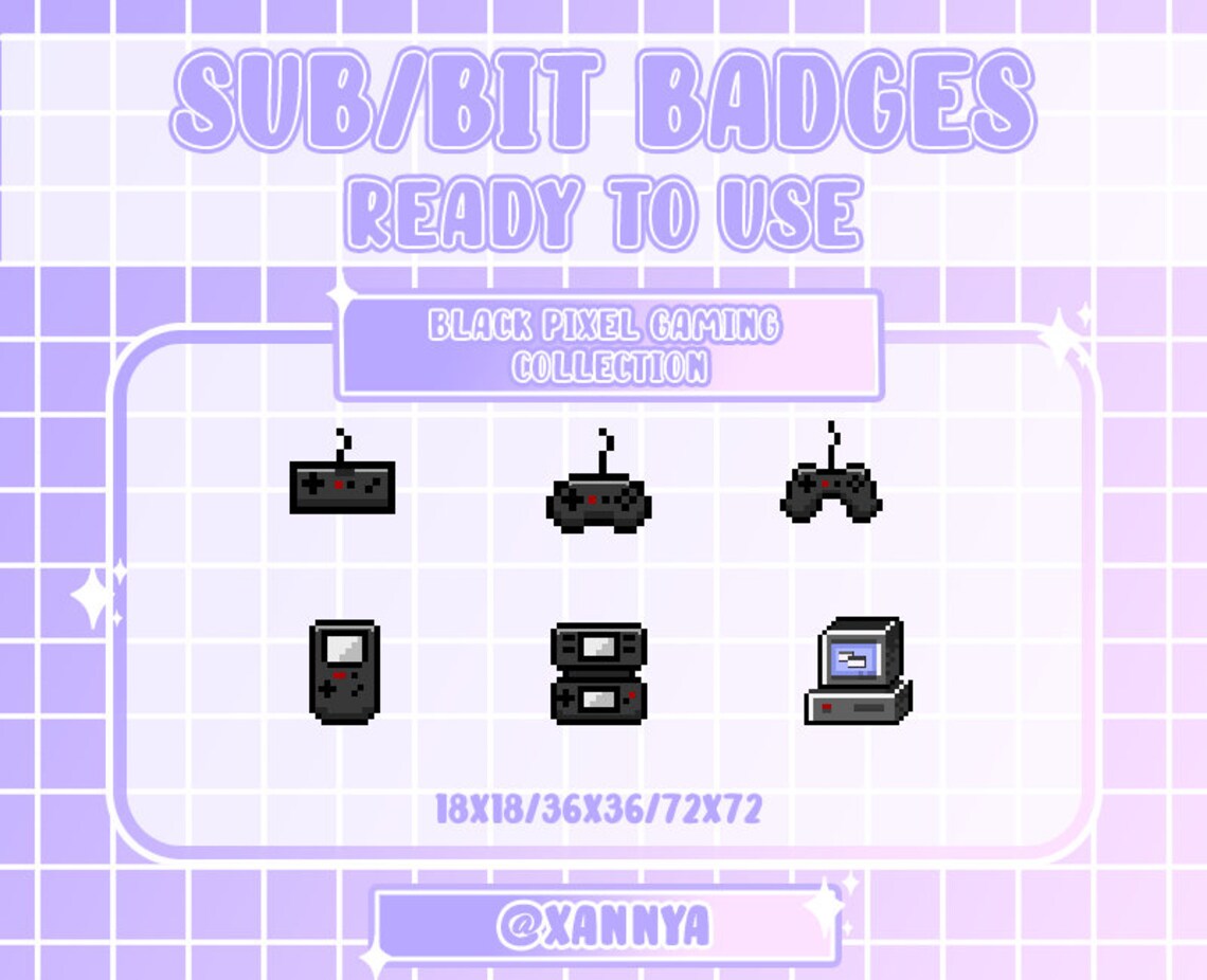 Twitch Sub / Bit Badges / Streamer / Badges for Streamers / - Etsy