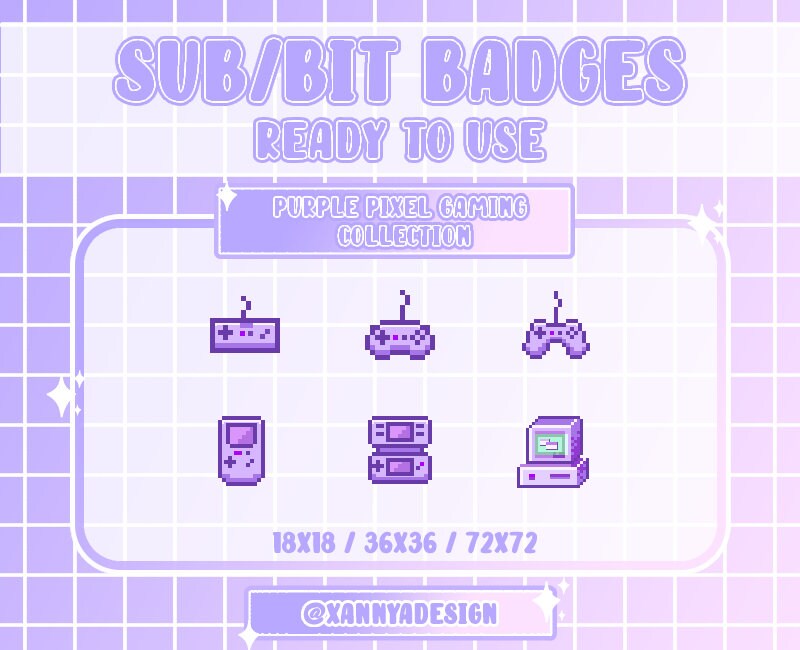 Twitch Sub / Bit Badges / Streamer / Badges for Streamers / - Etsy