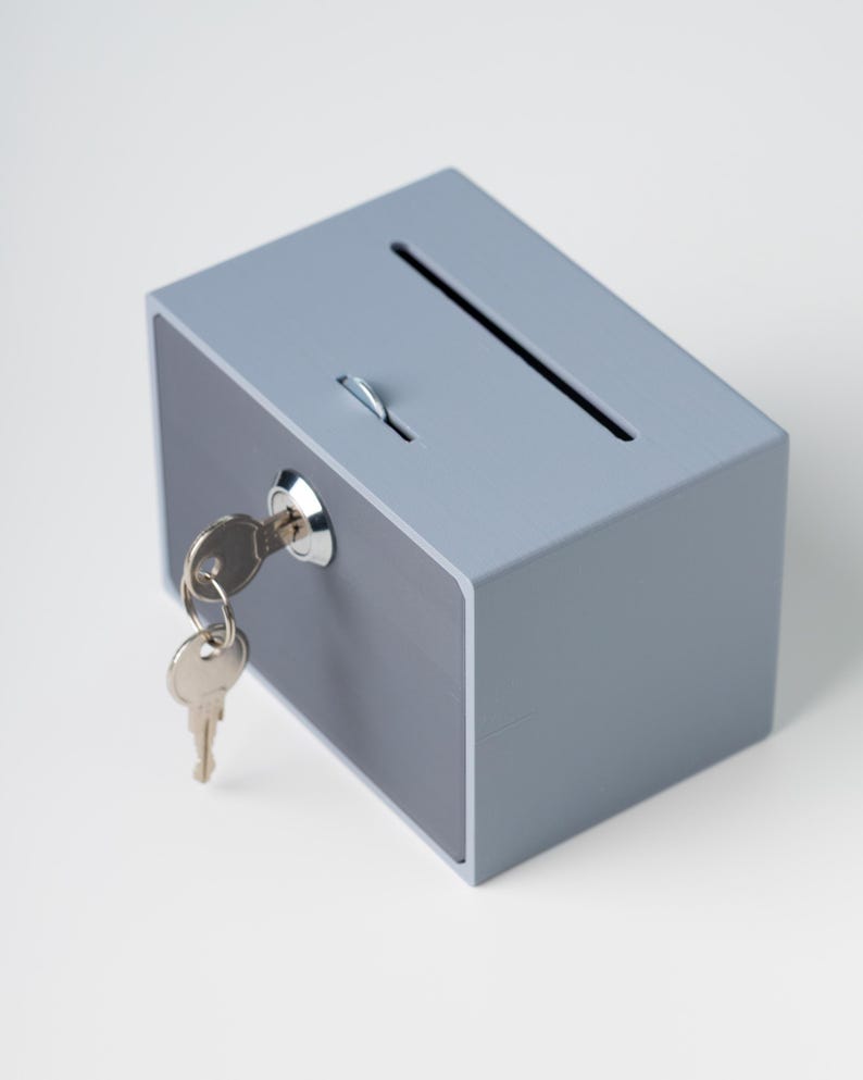 Customizable Donation Box With Keys: Modern Charity Collection - Etsy