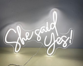 She Said Yes Neon Light - Etsy