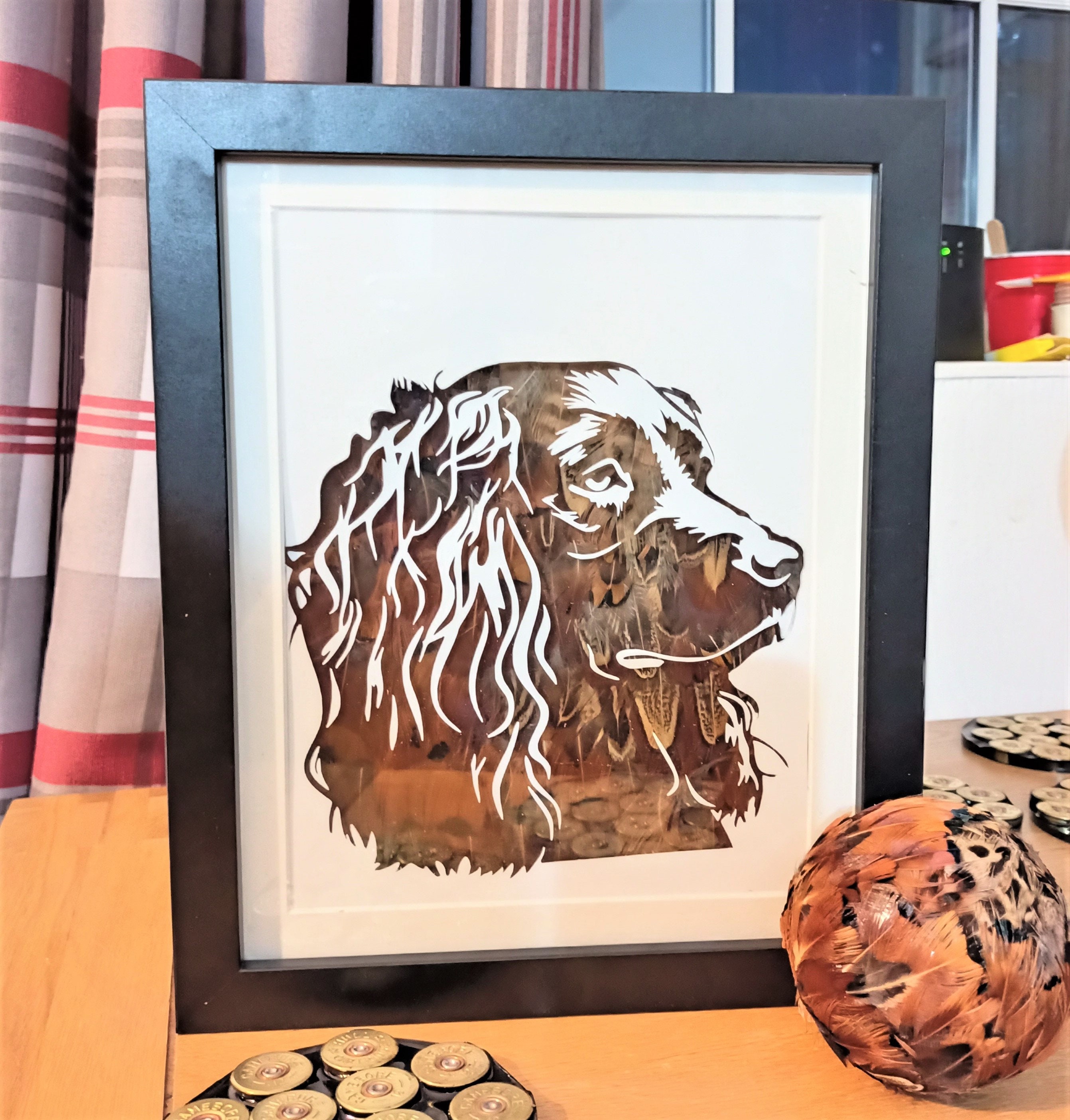 Pheasant Feather Spaniel Picture Frame Gundog Hunting Theme Field ...