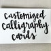 Handwritten Cards Calligraphy Cards Calligraphy Quote Motivational Card ...