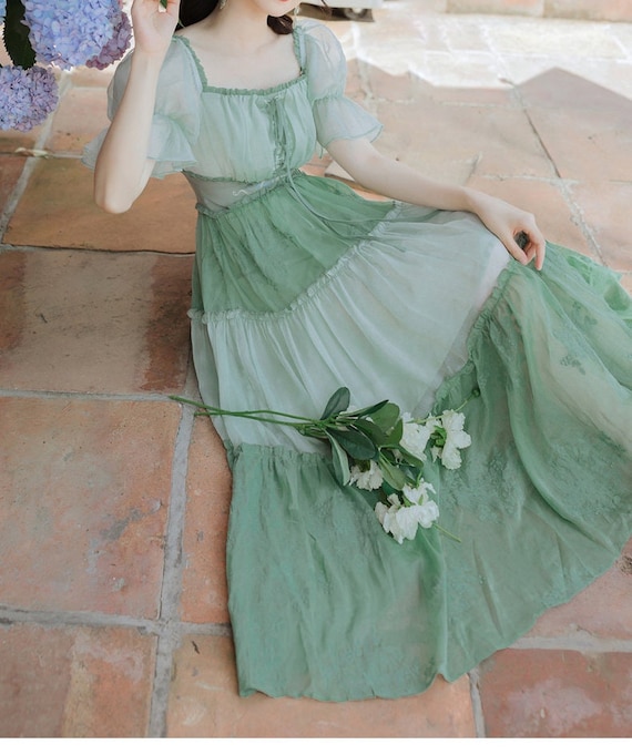 Cottagecore Boho Prairie Fairy Princess Long Vintage Style - Etsy