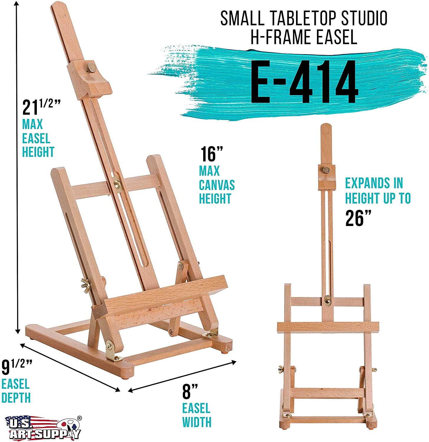 Tabletop Wooden H-Frame Studio Easel Artists Adjustable | Etsy Tabletop Wooden H-Frame Studio Easel Artists Adjustable | Etsy