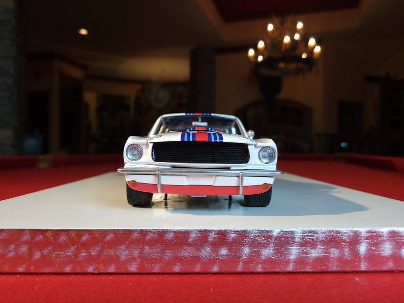 1/18 1965 Shelby GT350R Ford Mustang Martini Racing Diecast Model on A ...