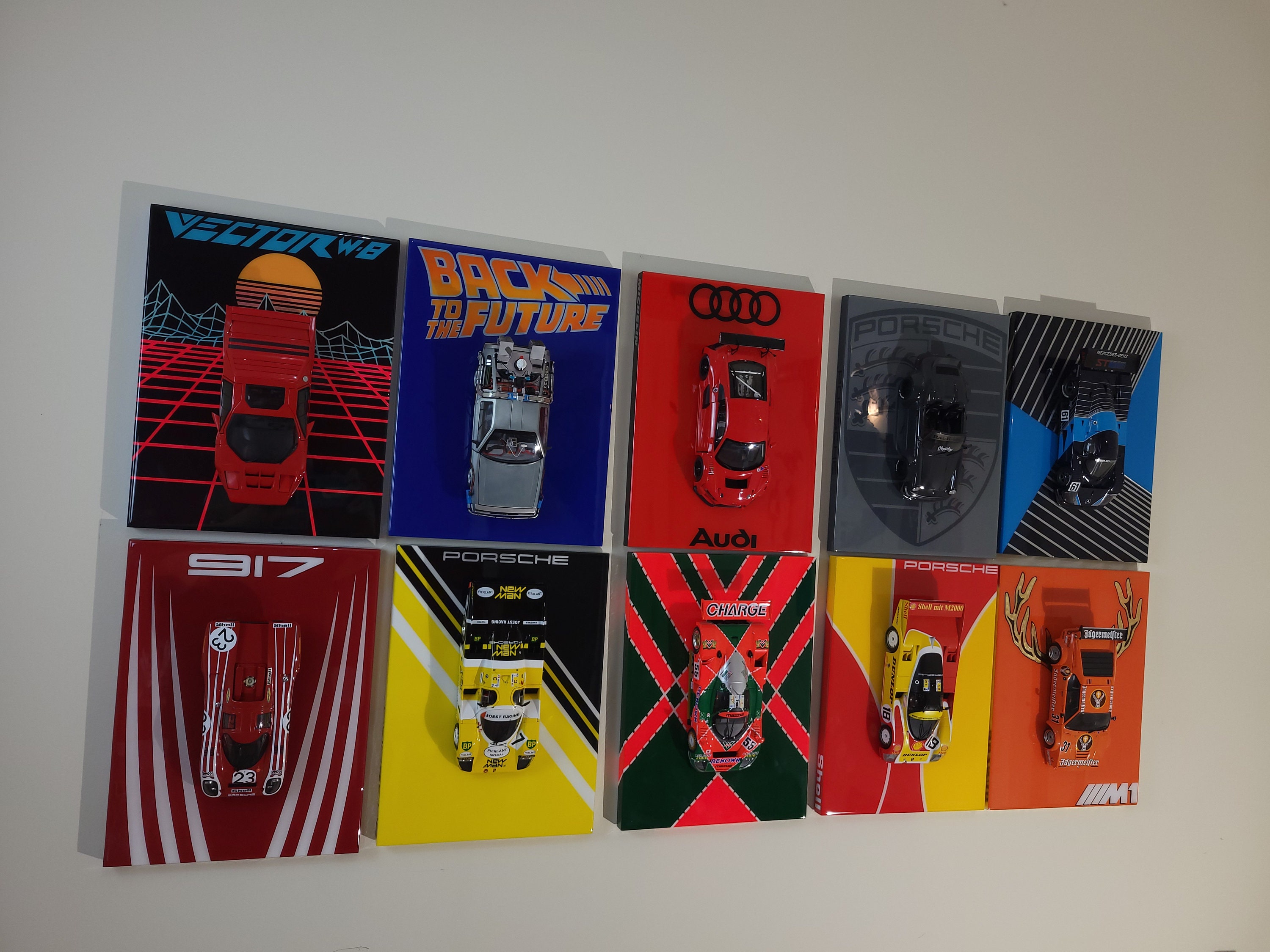 1/18 Audi R8 FIA GT GT3 in Red Autoart Diecast on A Handmade Custom ...