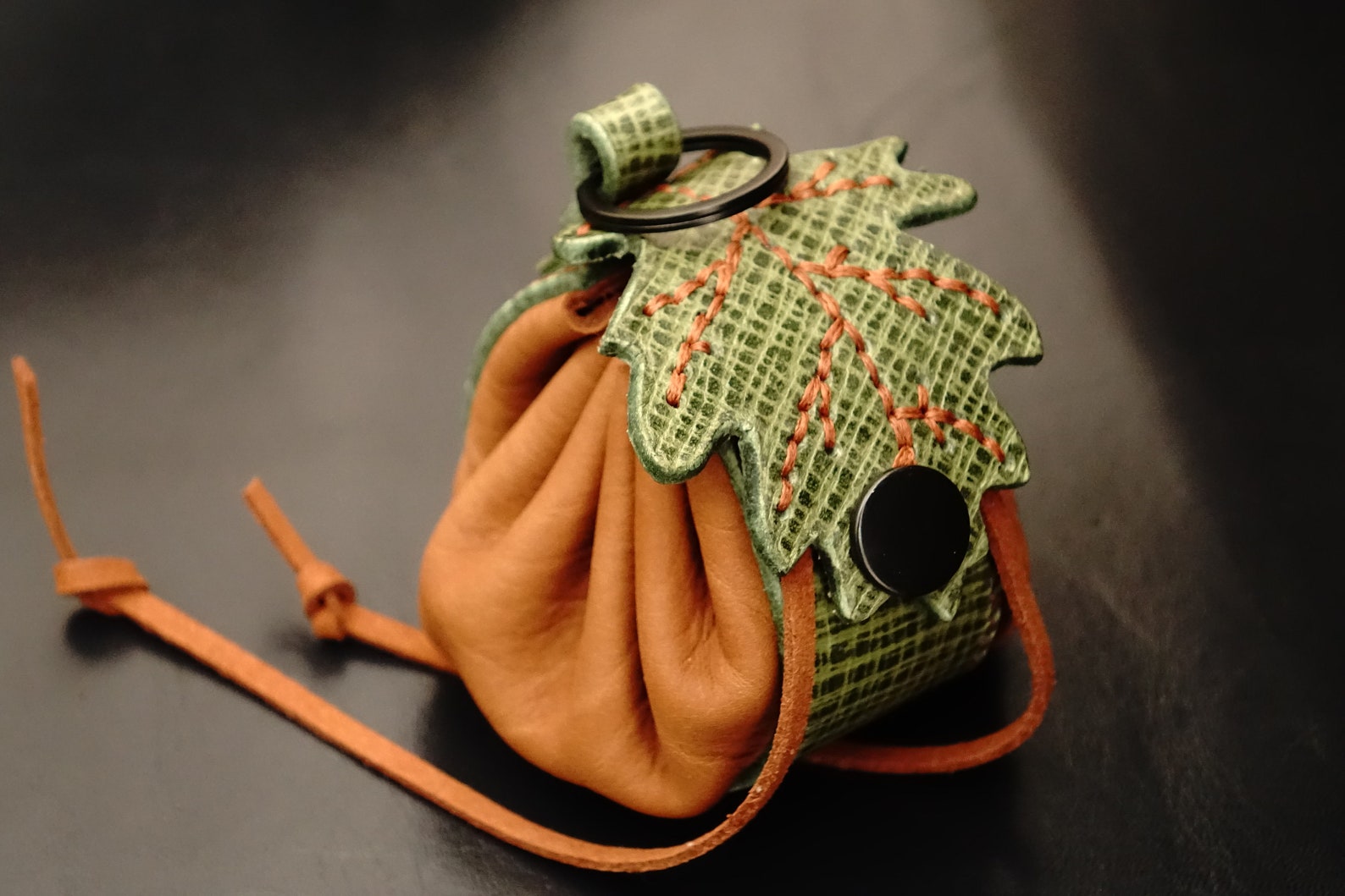 Handmade Small Leather Pouch, Leather Coin Pouch, Coin Bag,leather ...