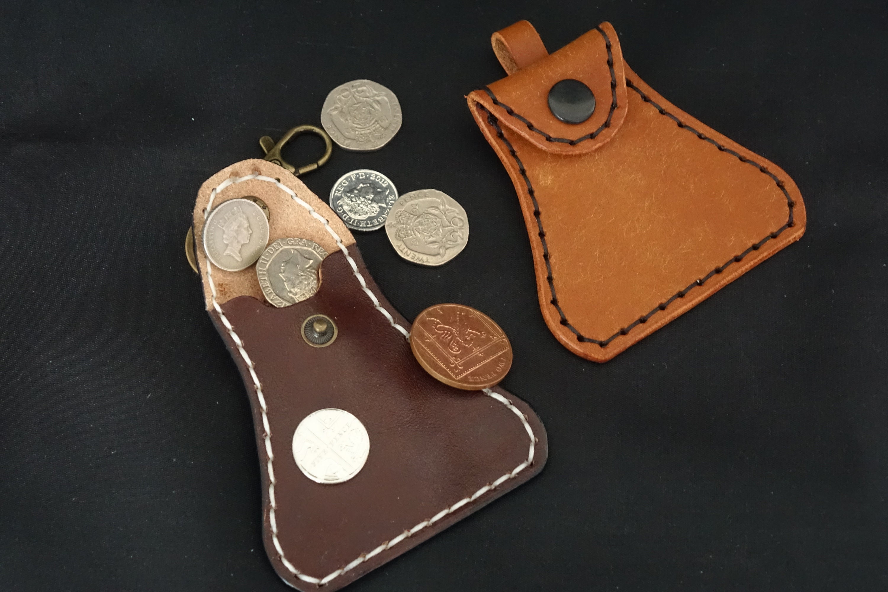 Leather Key Ring / Coins Pouch, Charm, Special Gift, Personalized Gift ...