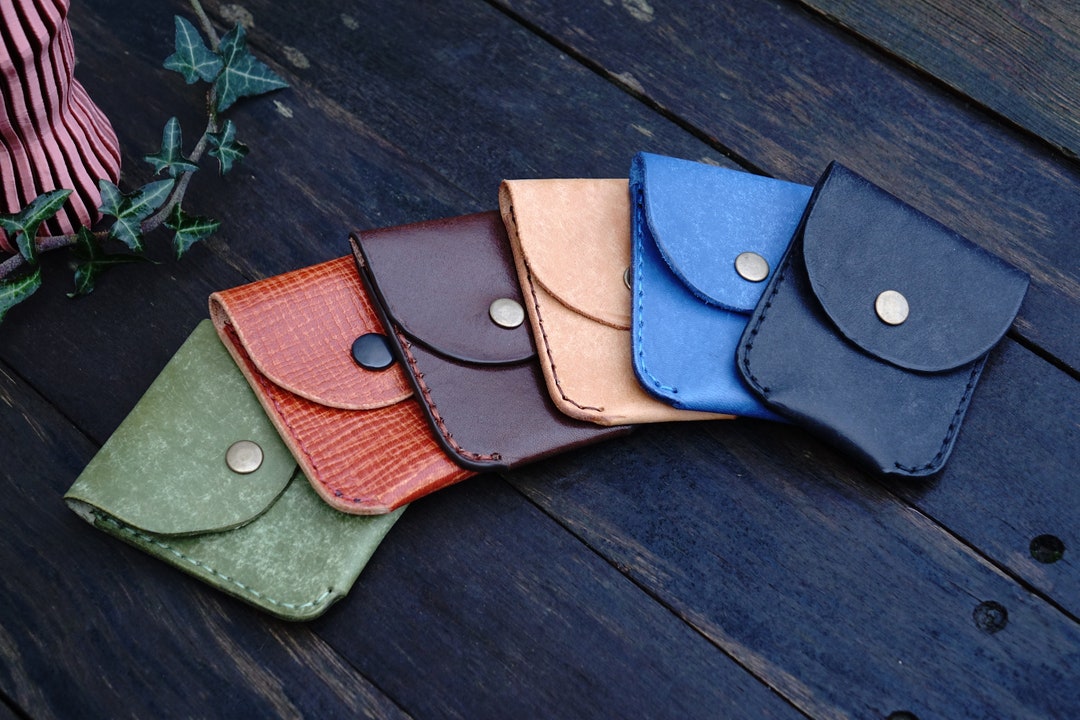 Handmade Leather Coin Purses, Leather Coin Pouch, Leather Coin Holder ...