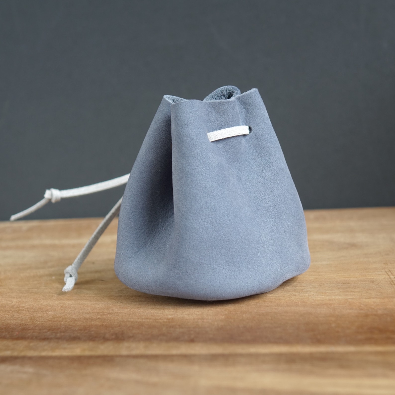 Handmade Small Leather Drawstring Pouch Bag, Leather Coin Pouch Bag ...