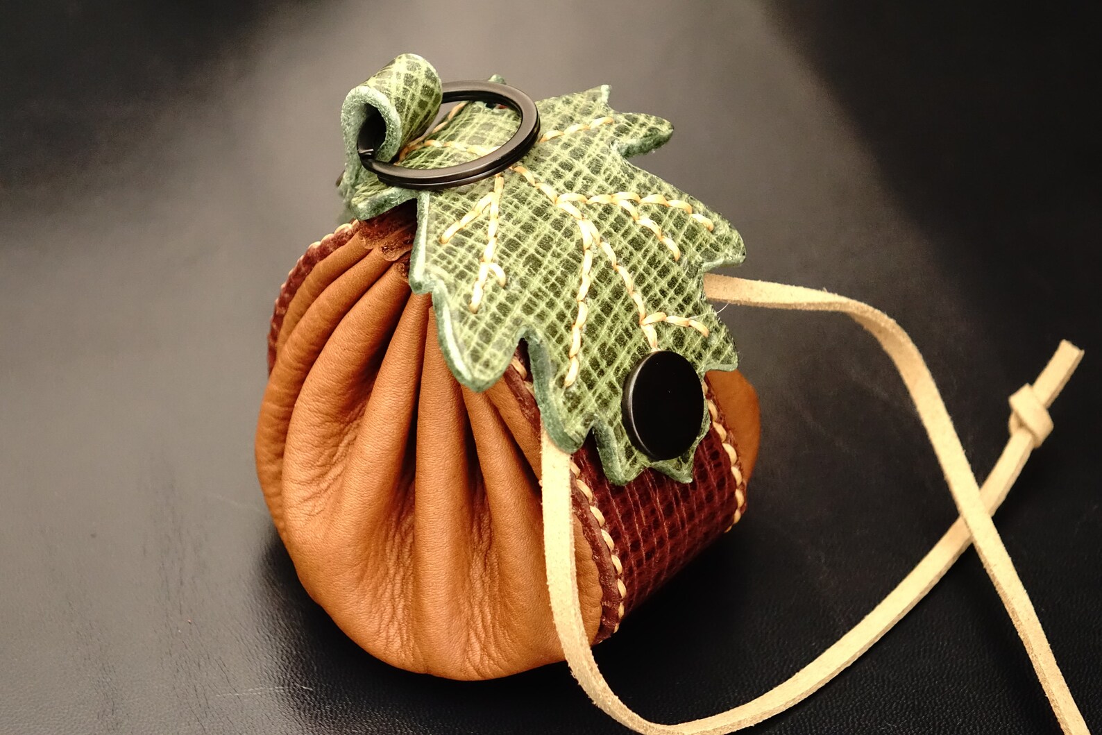 Handmade Small Leather Pouch, Leather Coin Pouch, Coin Bag,leather ...