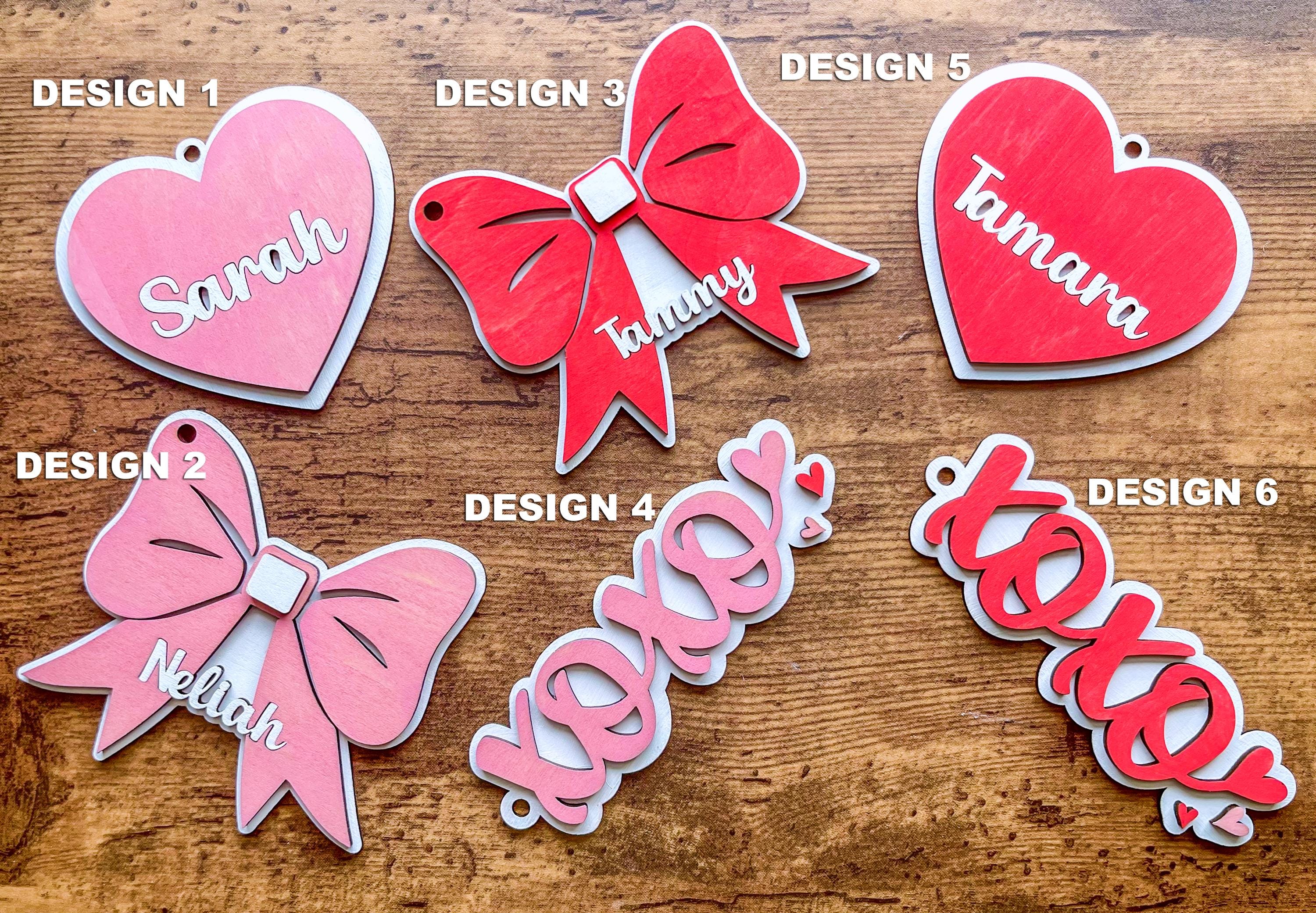 Valentines Name Tags, Valentines Day Gift, Valentines Day Basket Tags ...