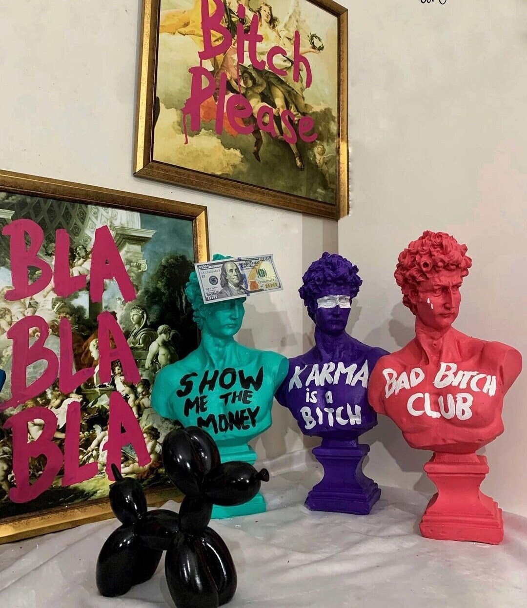 Large David Sculpture Statue, David Bust Statue, Pop Art Sculpture ...