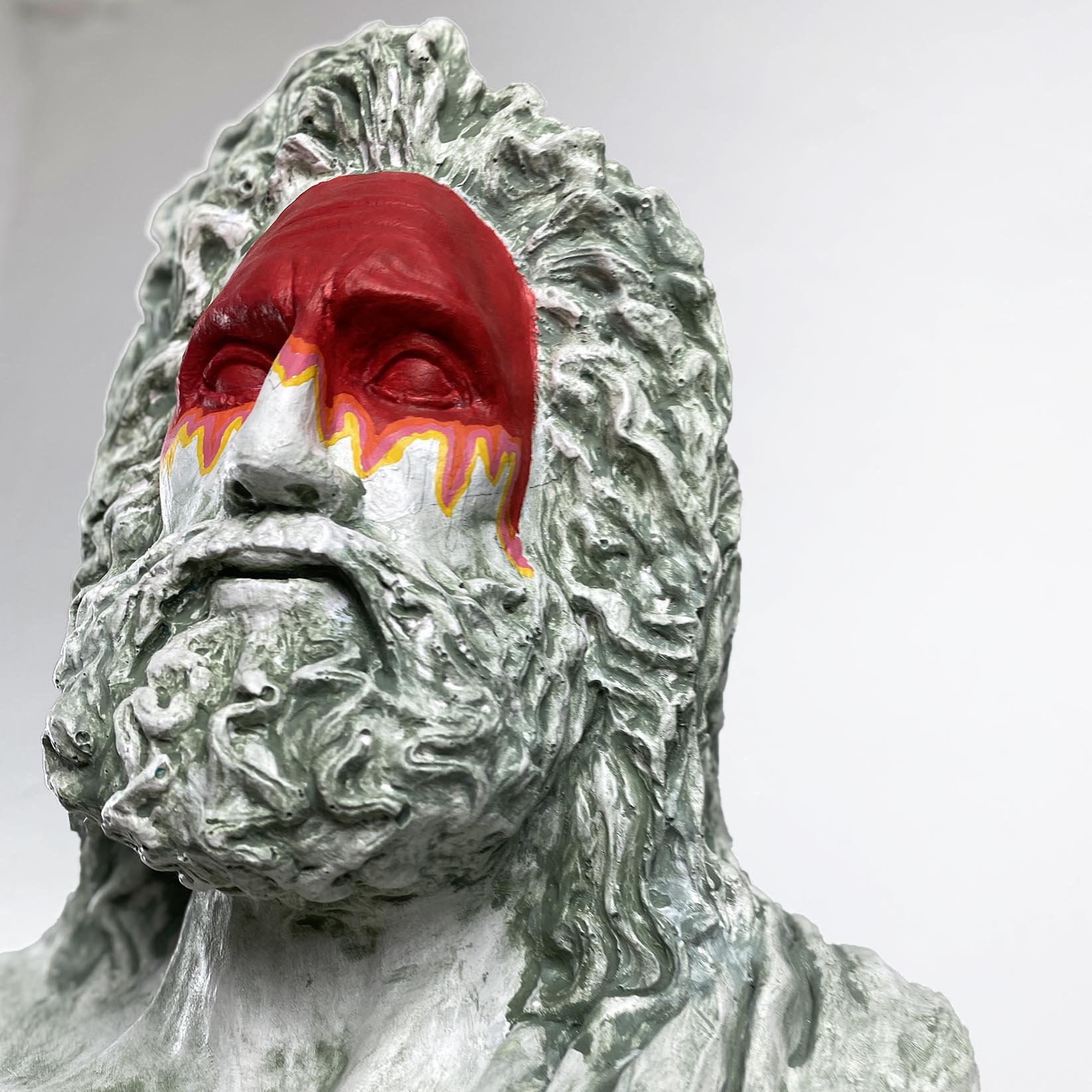 Zeus Pop Art Sculpture Large Zeus Sculpture Statue Zeus Bust - Etsy