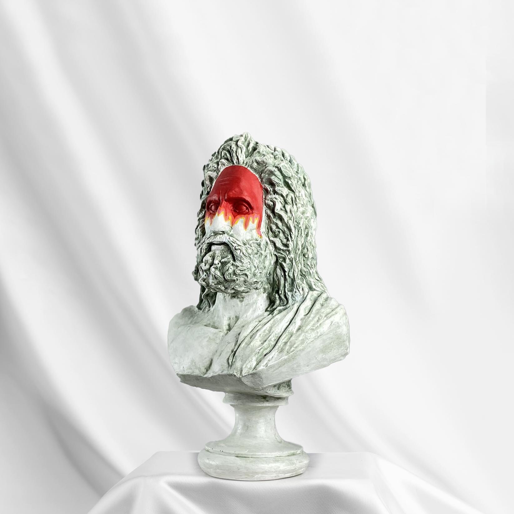 Zeus Pop Art Sculpture Large Zeus Sculpture Statue Zeus Bust - Etsy
