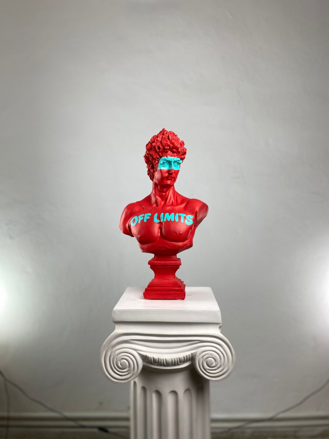 Large David Sculpture Statue, David Bust Statue, Pop Art Sculpture ...