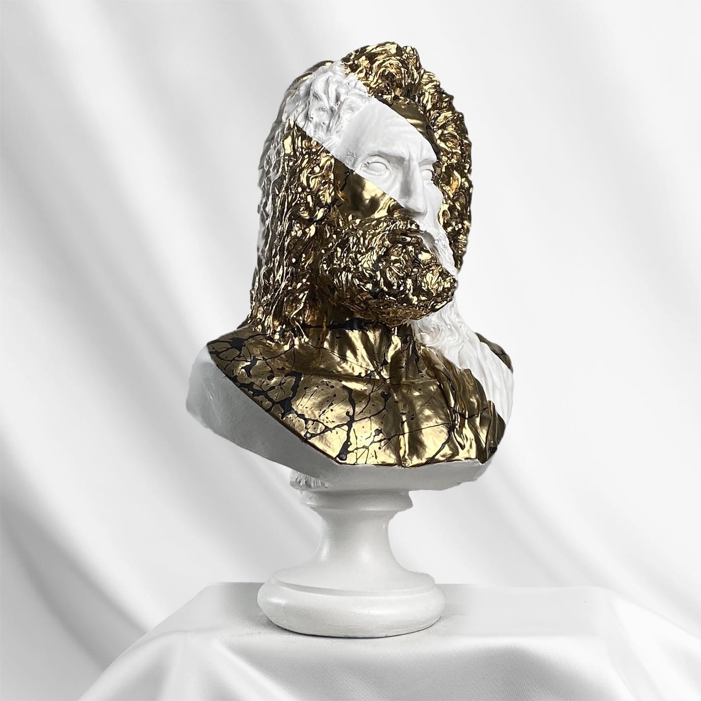 Zeus Pop Art Sculpture Large Zeus Sculpture Statue Zeus Bust - Etsy