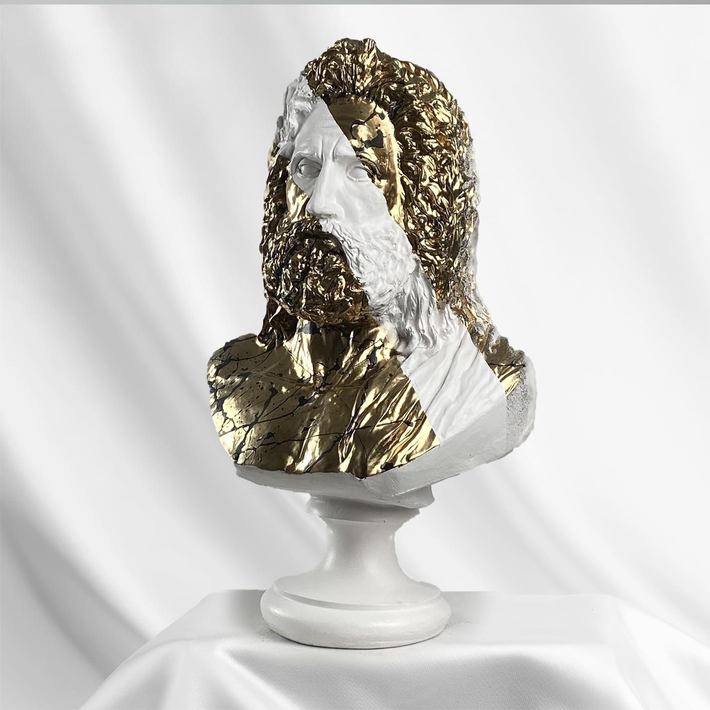 Zeus Pop Art Sculpture Large Zeus Sculpture Statue Zeus Bust - Etsy