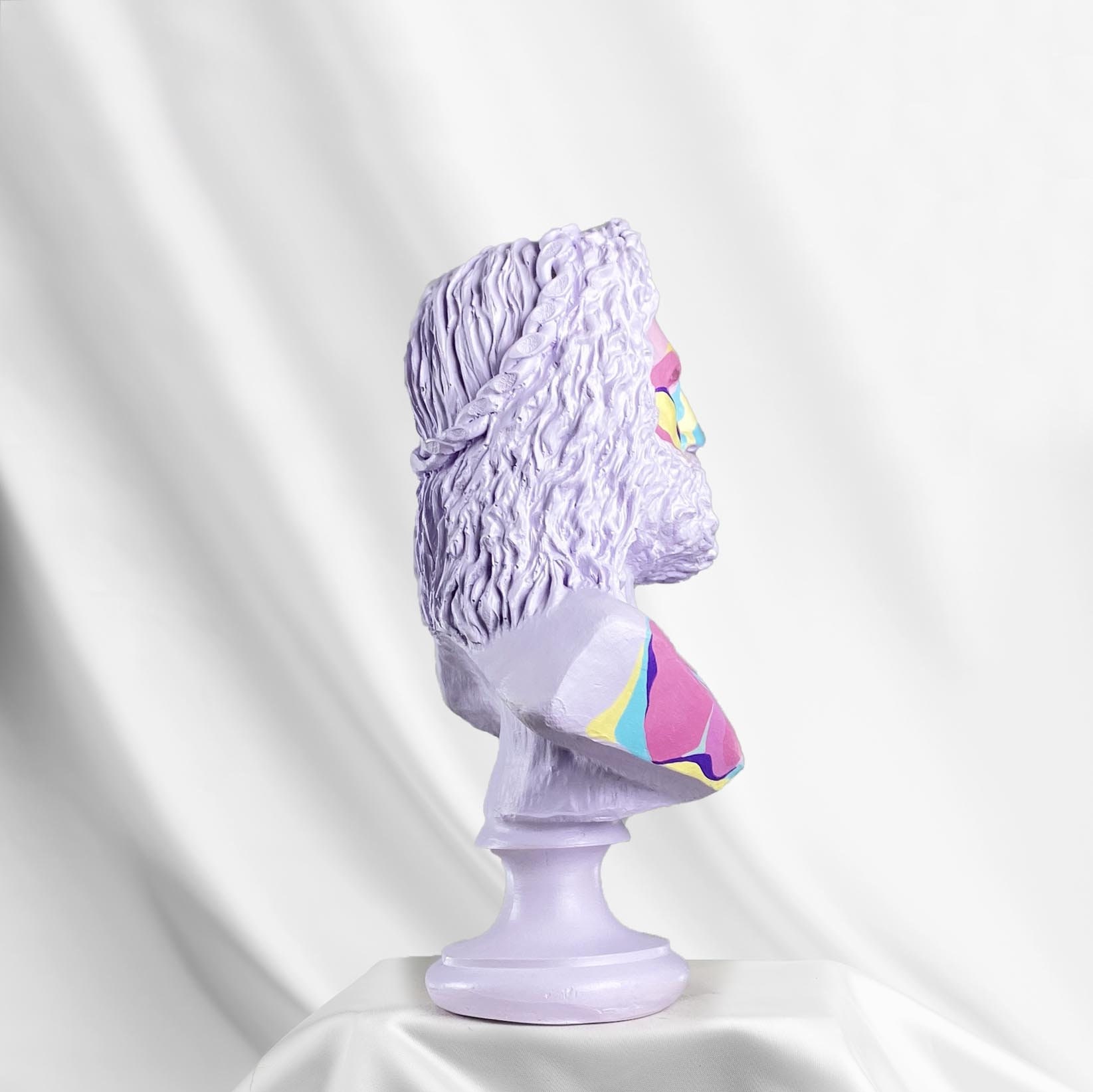 Zeus Pop Art Sculpture, Large Zeus Sculpture Statue, Zeus Bust Statue ...