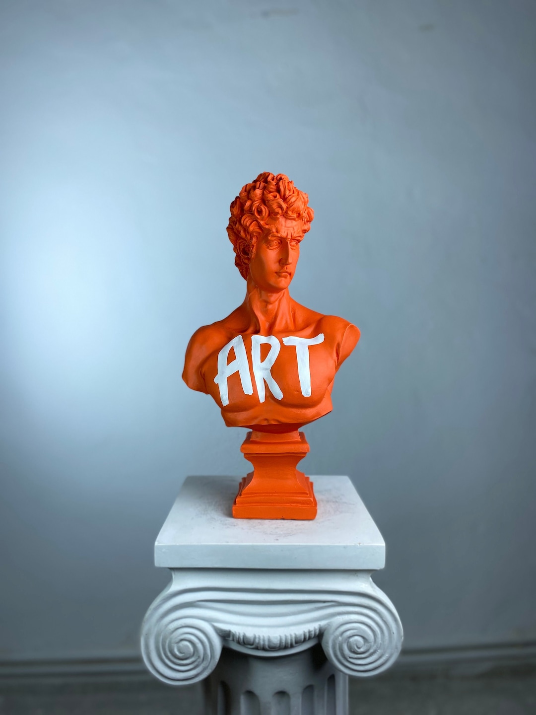 Large David Sculpture Statue, David Bust Statue, Pop Art Sculpture ...