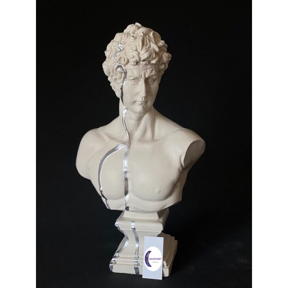 Large David Sculpture Statue, David Bust Statue, Pop Art Sculpture ...