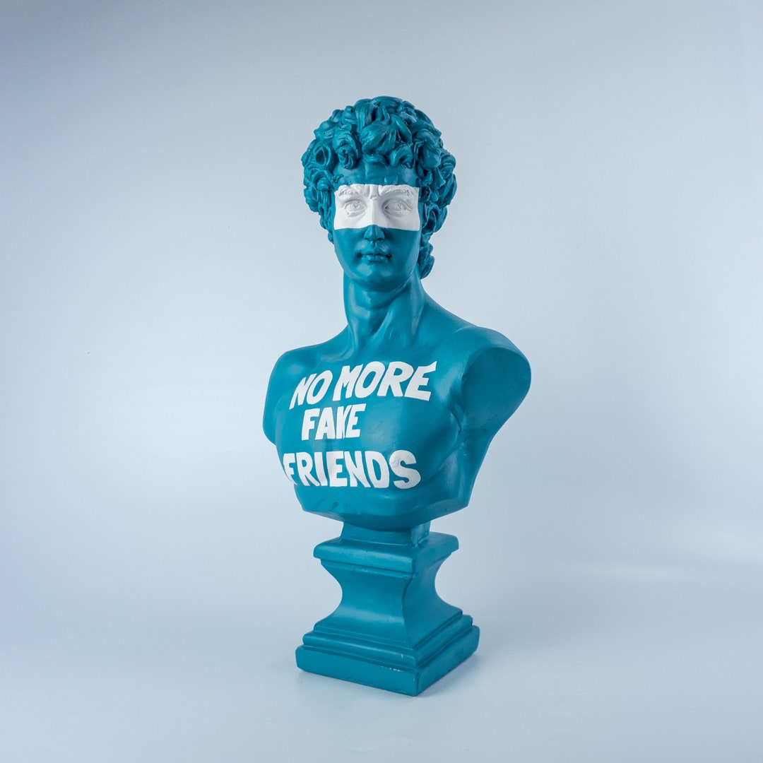 Large David Sculpture Statue David Bust Statue Pop Art - Etsy