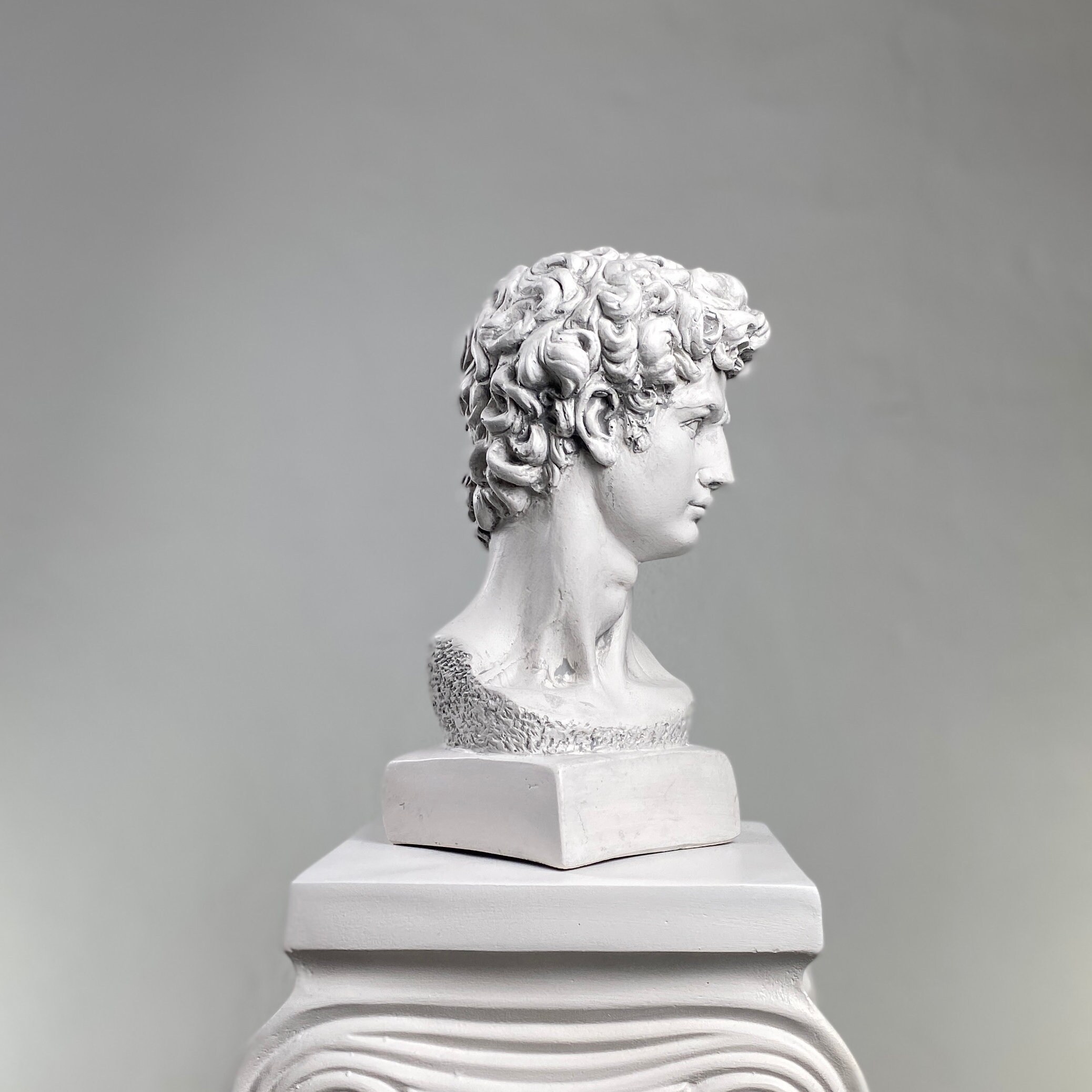 David Sculpture Statue David Bust Statue Pop Art Sculpture - Etsy