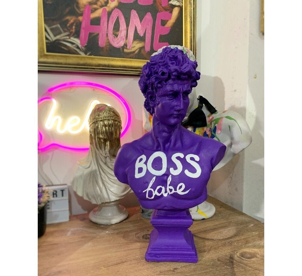 Large David Sculpture Statue, David Bust Statue, Pop Art Sculpture ...