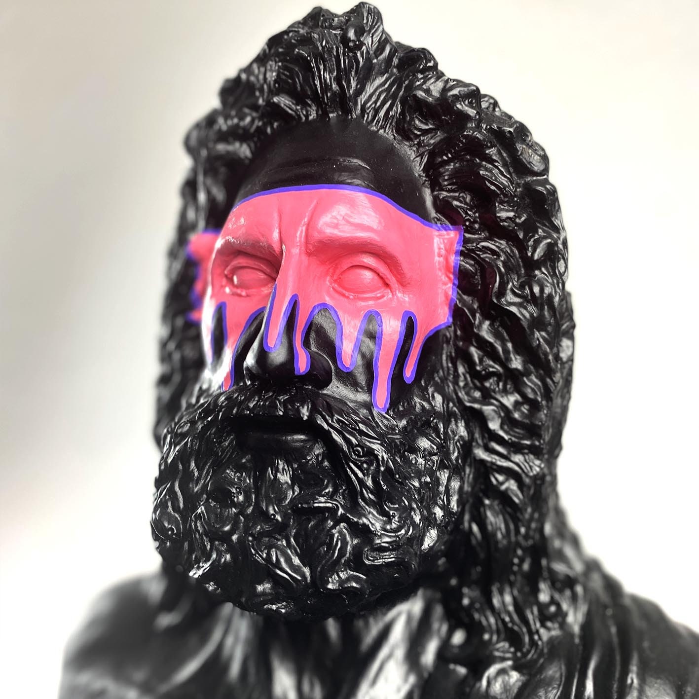 Zeus Pop Art Sculpture, Large Zeus Sculpture Statue, Zeus Bust Statue ...