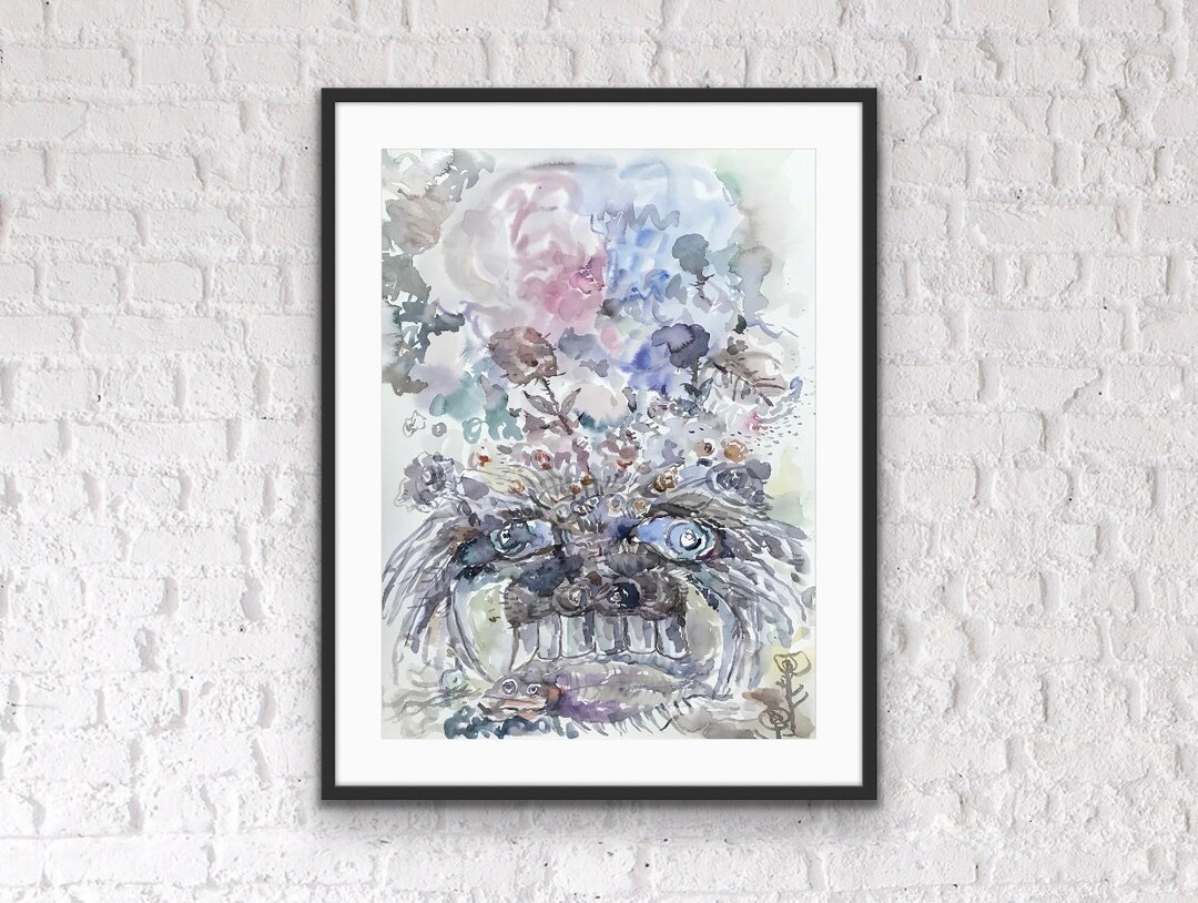 Printable Watercolor Painting Wall Art/original Handmade Painting ...